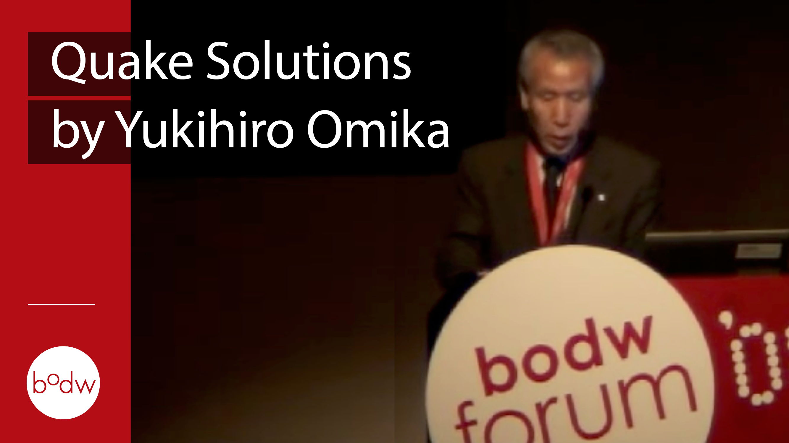 Quake Solutions by Yukihiro Omika | BODW 2008